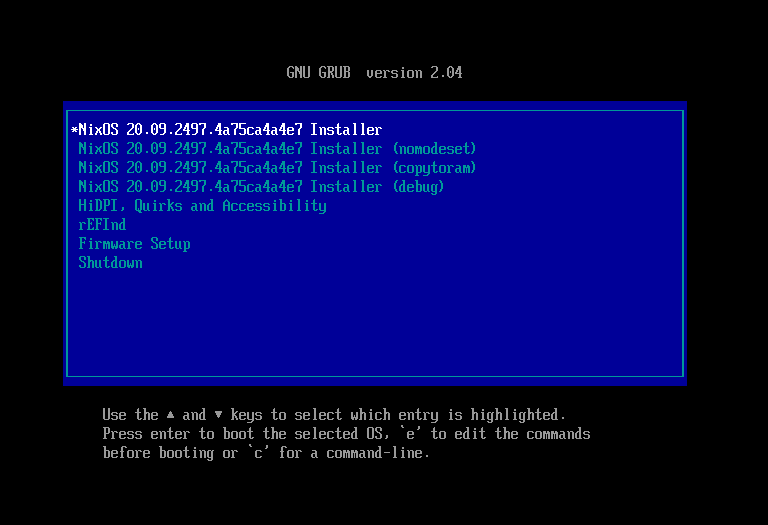 在 QEMU/KVM 虚拟机上安装 NixOS 发行版