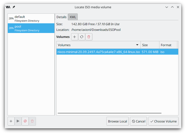 在 QEMU/KVM 虚拟机上安装 NixOS 发行版